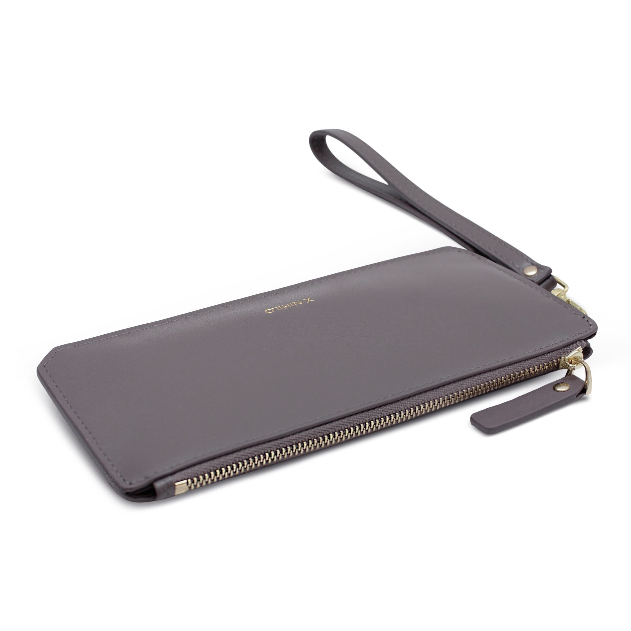 Carson - Grey slim leather wallet – X NIHILO